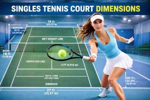 Singles Tennis Court Dimensions – Official Size & Layout