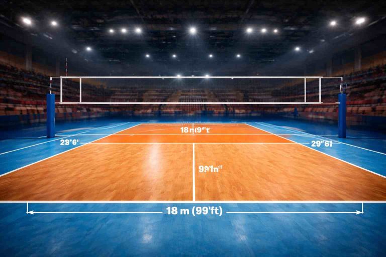 Indoor Volleyball Court Dimensions – Official Size Guide